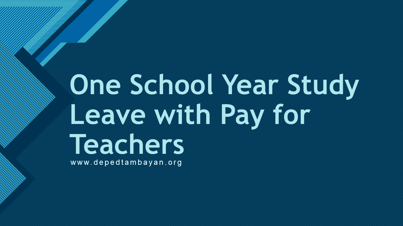 One School Year Study Leave with Pay for Teachers