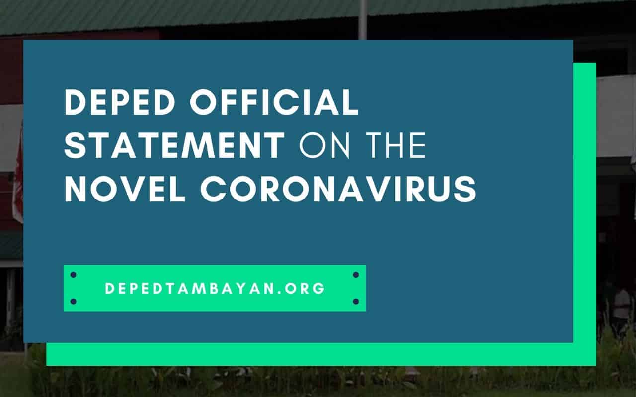 DepEd Official Statement on the Novel Coronavirus